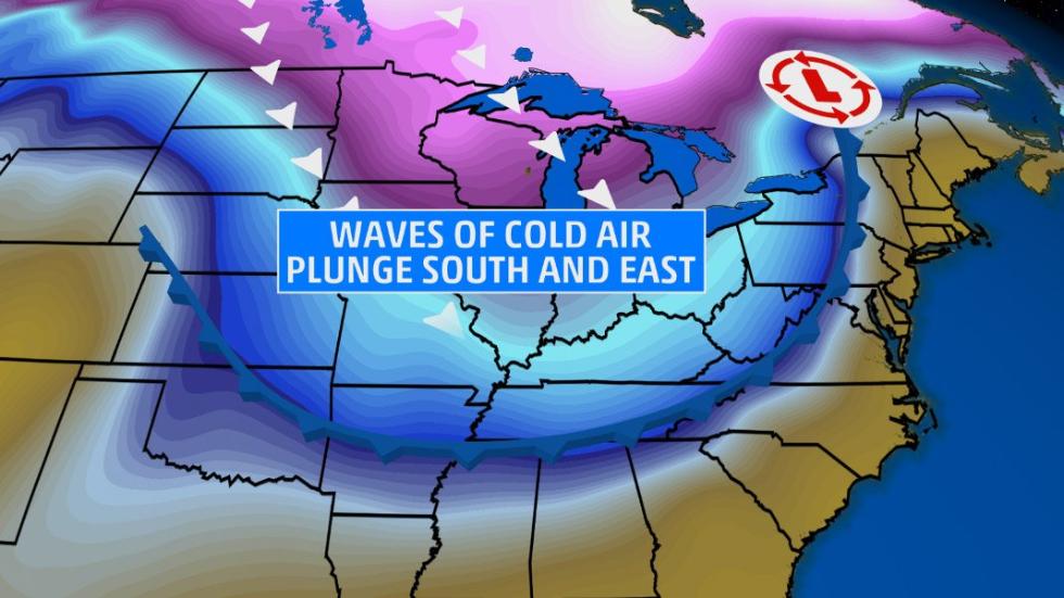 Waves of #cold air will keep the Plains, Midwest and Northeast ...