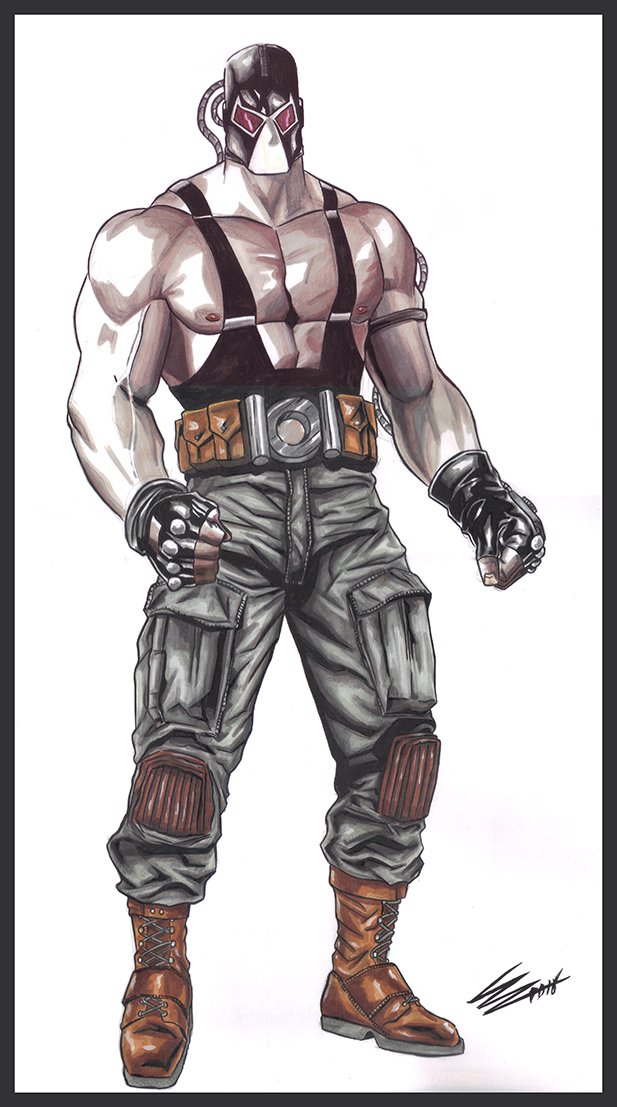 How To Draw Bane From Batman Arkham Asylum