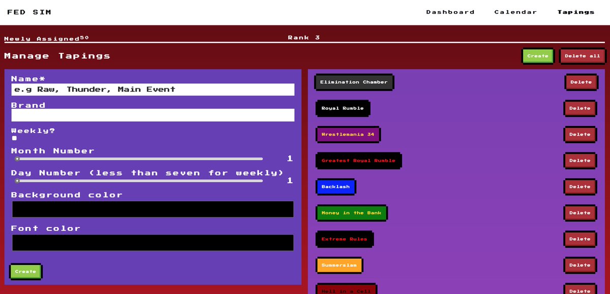 Federation Sim (formerly WWESim) rebuilt; browser game for brand ...