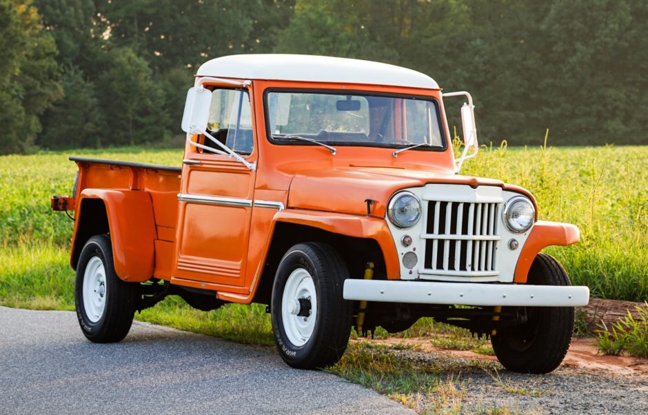 Orange Jeep Van