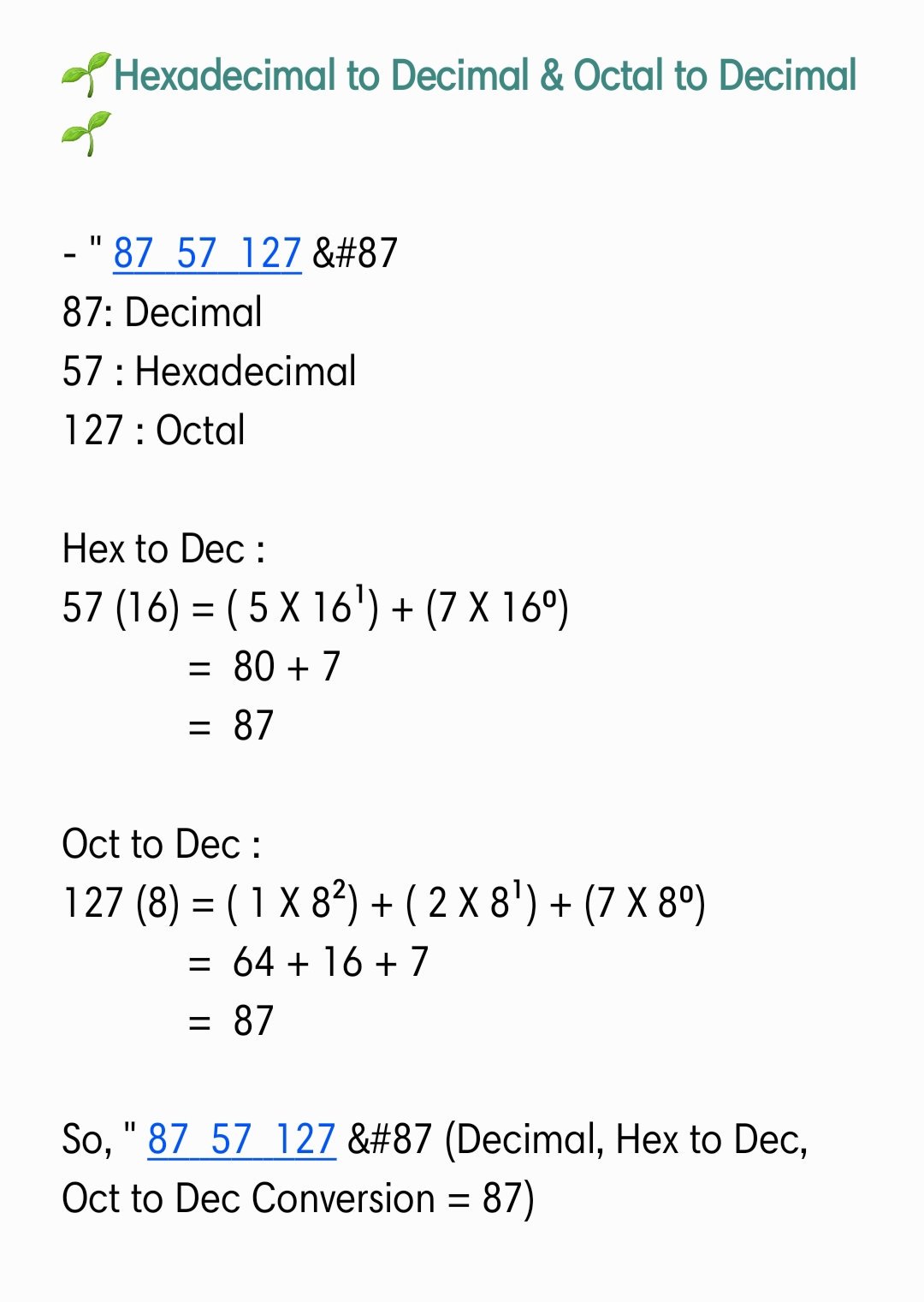 Octal To Hexadecimal