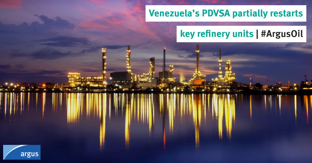 .PDVSA's 635,000 b/d Amuay refinery has partially restarted crudeoil ...