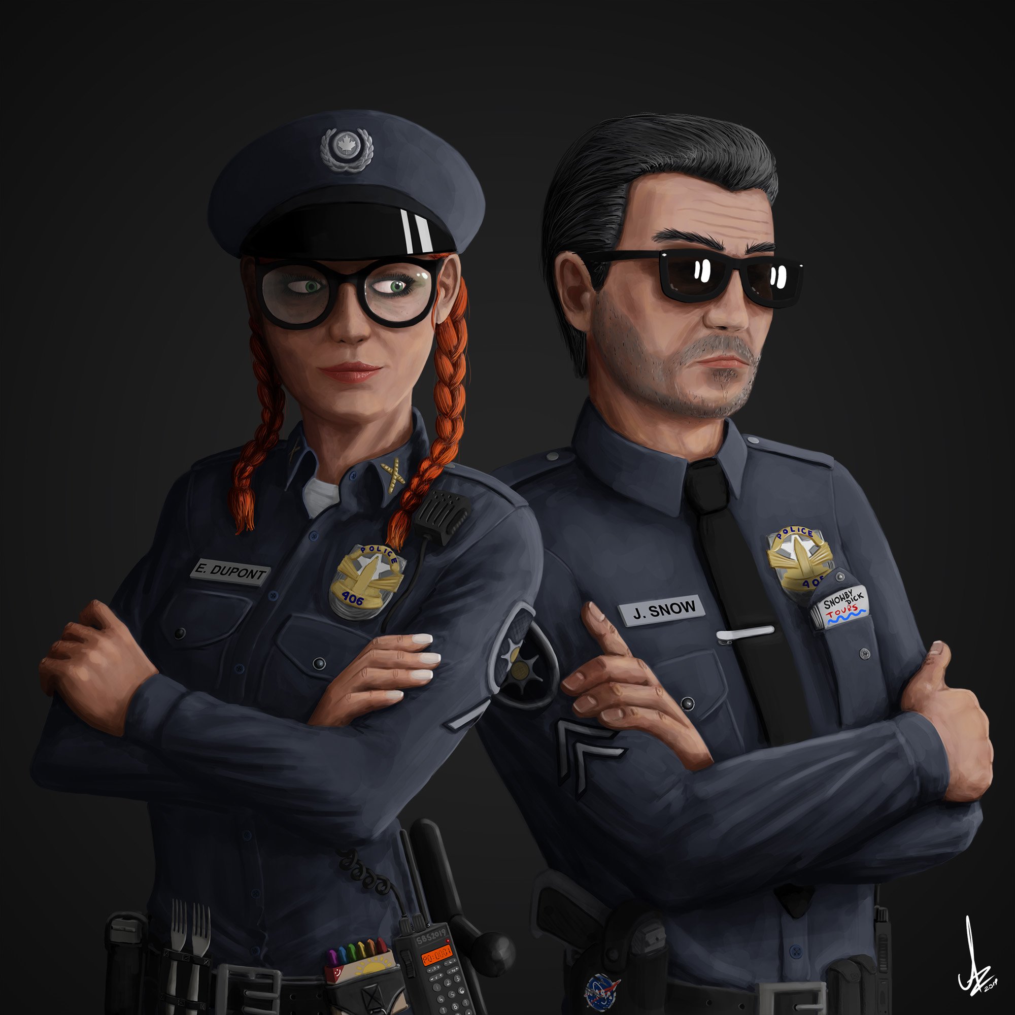 Female Police Officer Concept Art