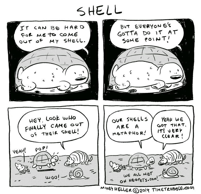「i drew a comic about a turtle 」Mikey Hellerの漫画