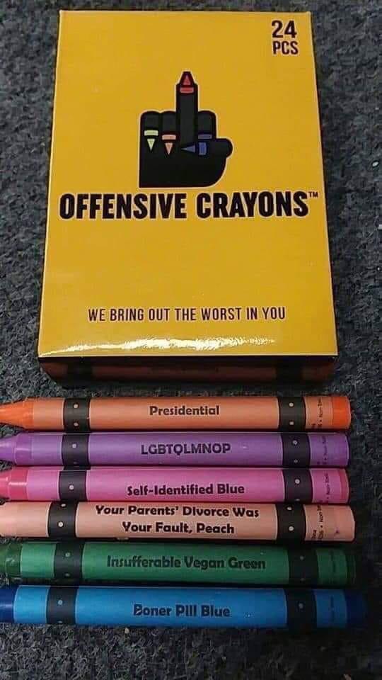 Offensive Crayons Meme Picture Wanna Do Some Colouring 9GAG