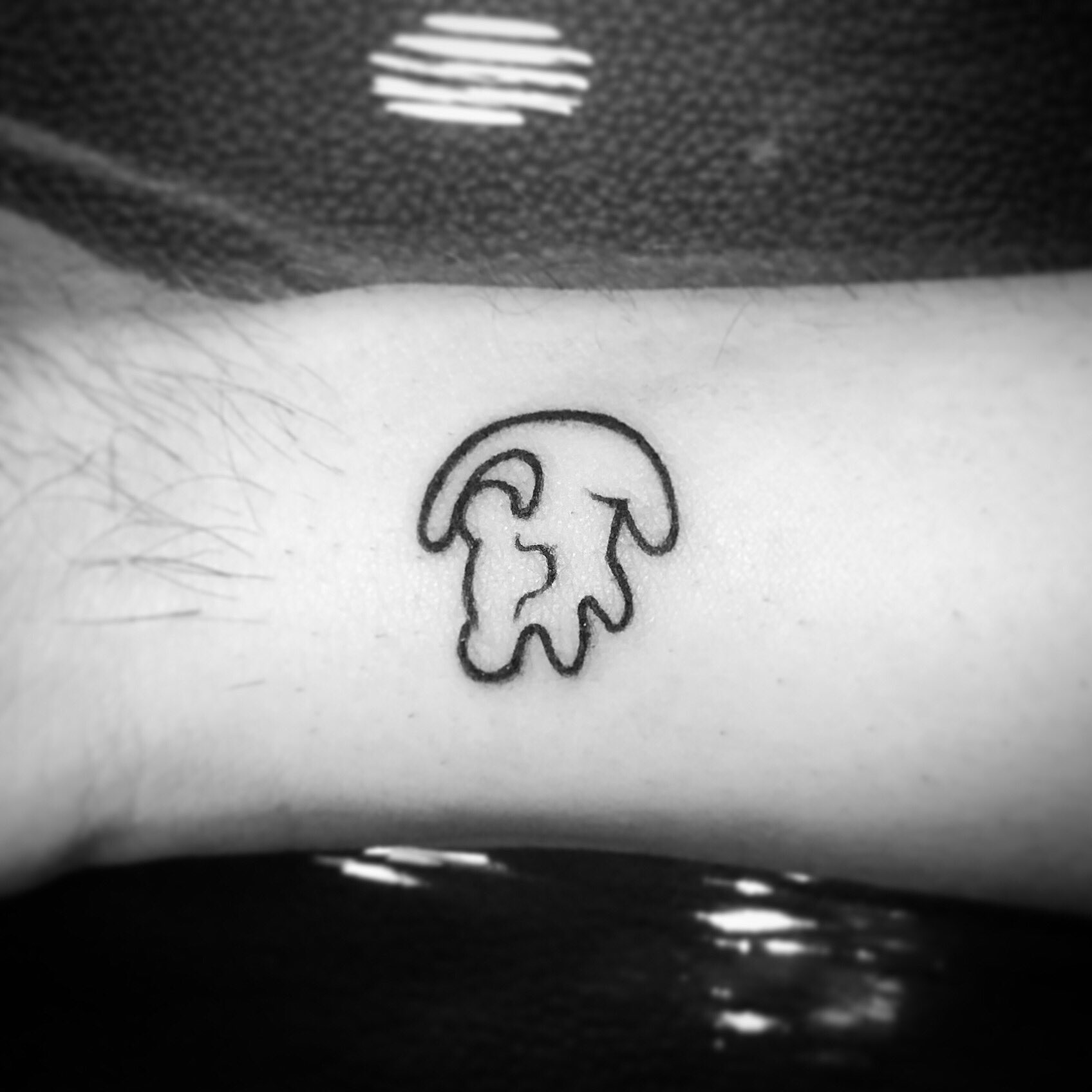 Simba Tattoo Behind Ear