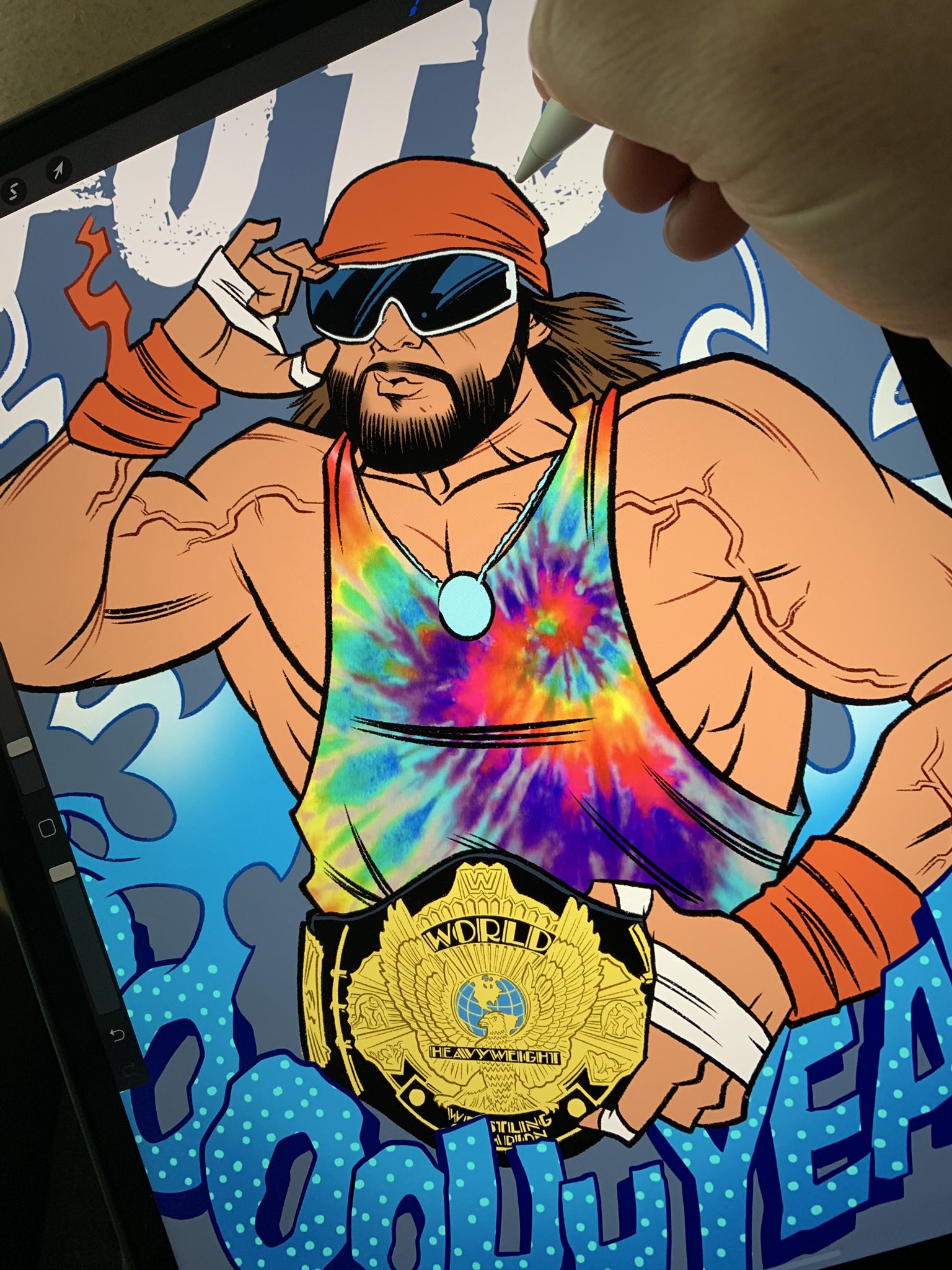 Macho Man Drawing