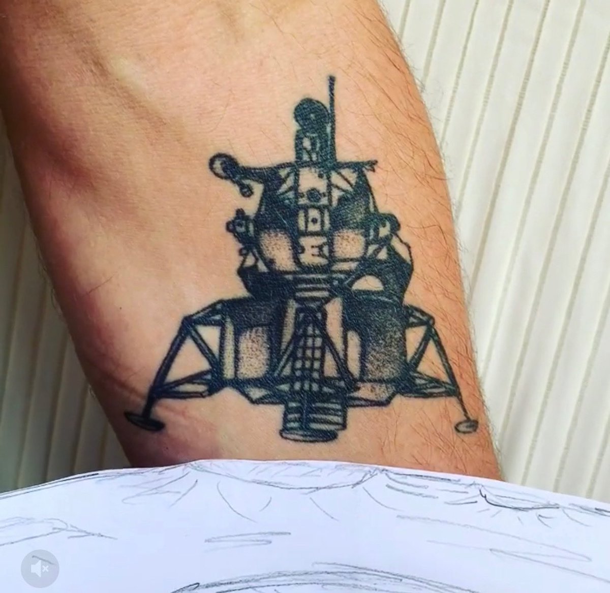 Lunar Module Tattoos Space Shuttle Tattoo Etsy.de