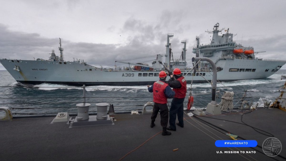 The ?? & ?? brave the cold waters of the North Atlantic working to ...