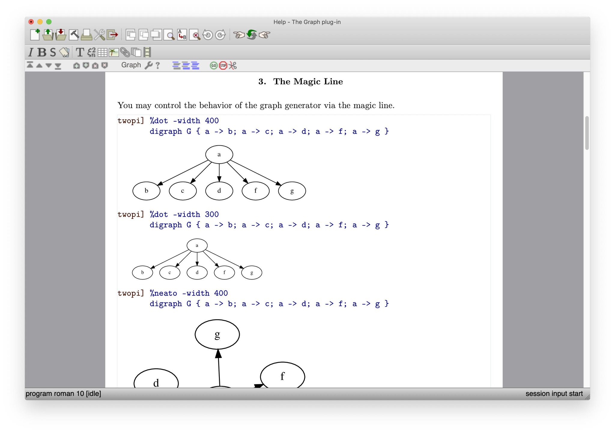 GNU TeXmacs on Twitter: "The Graph plugin allows interactive sessions with @Graphviz, FeynMF ...