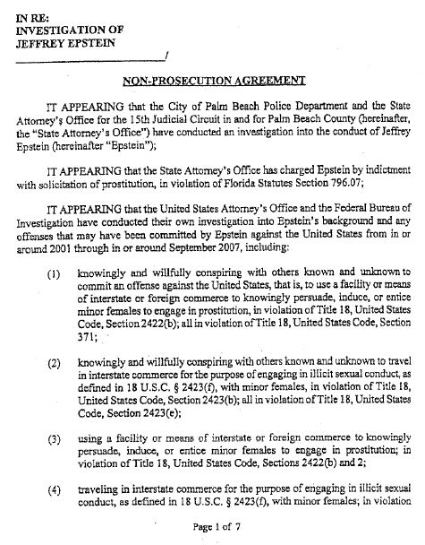 no prosecution agreement