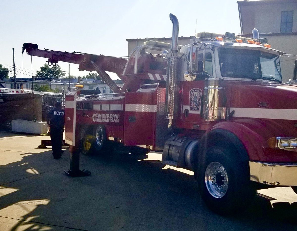 DCsBravest Rescue Squad 2 drilling with our heavy rescue crane, which ...