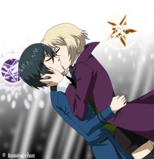 Ciel And Alois Kissing