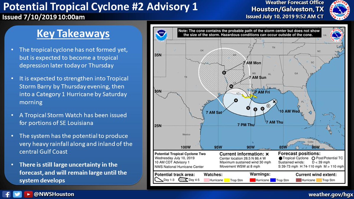 Cyclone: Potential Cyclone #2 Advisory 1: Please continue to monitor ...