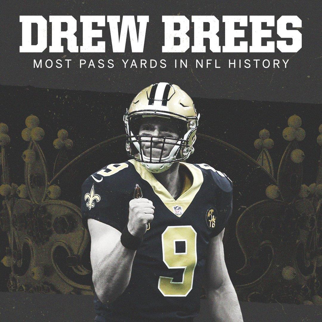 : More hardware for Drew Brees 🏆 He wins Best Record-Breaking Pe...