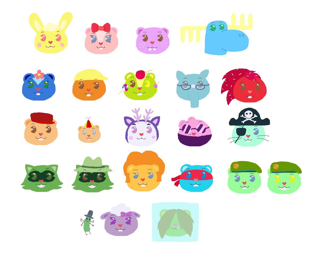 All Happy Tree Friends Characters Names