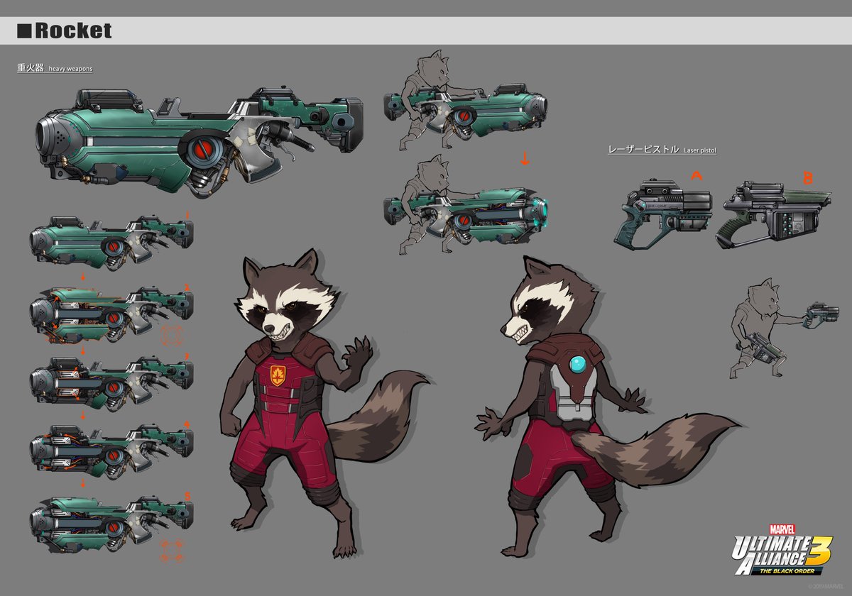 Rocket Raccoon Concept Art