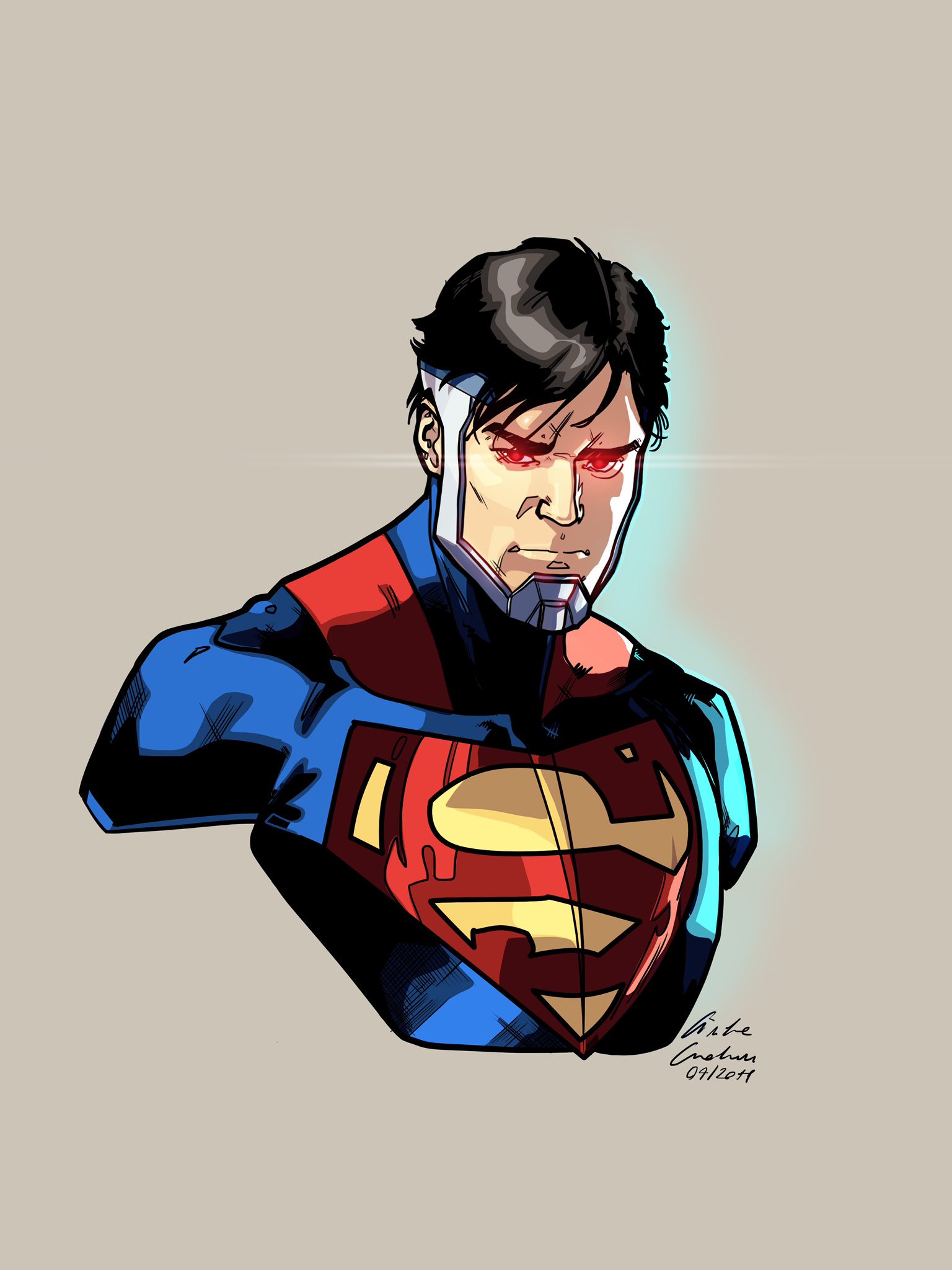 Superman Drawings In Color