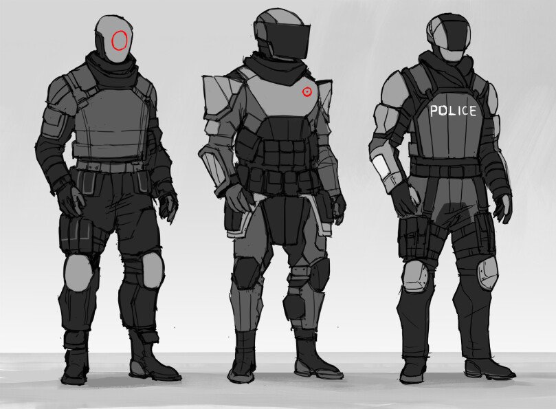 Futuristic Police Armor