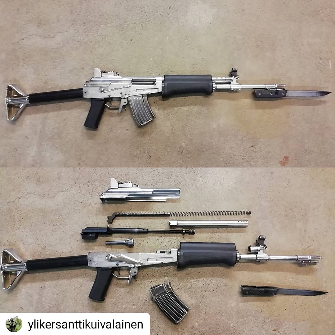 Limited production chrome-plated Valmet M/76 assault rifle, for ...