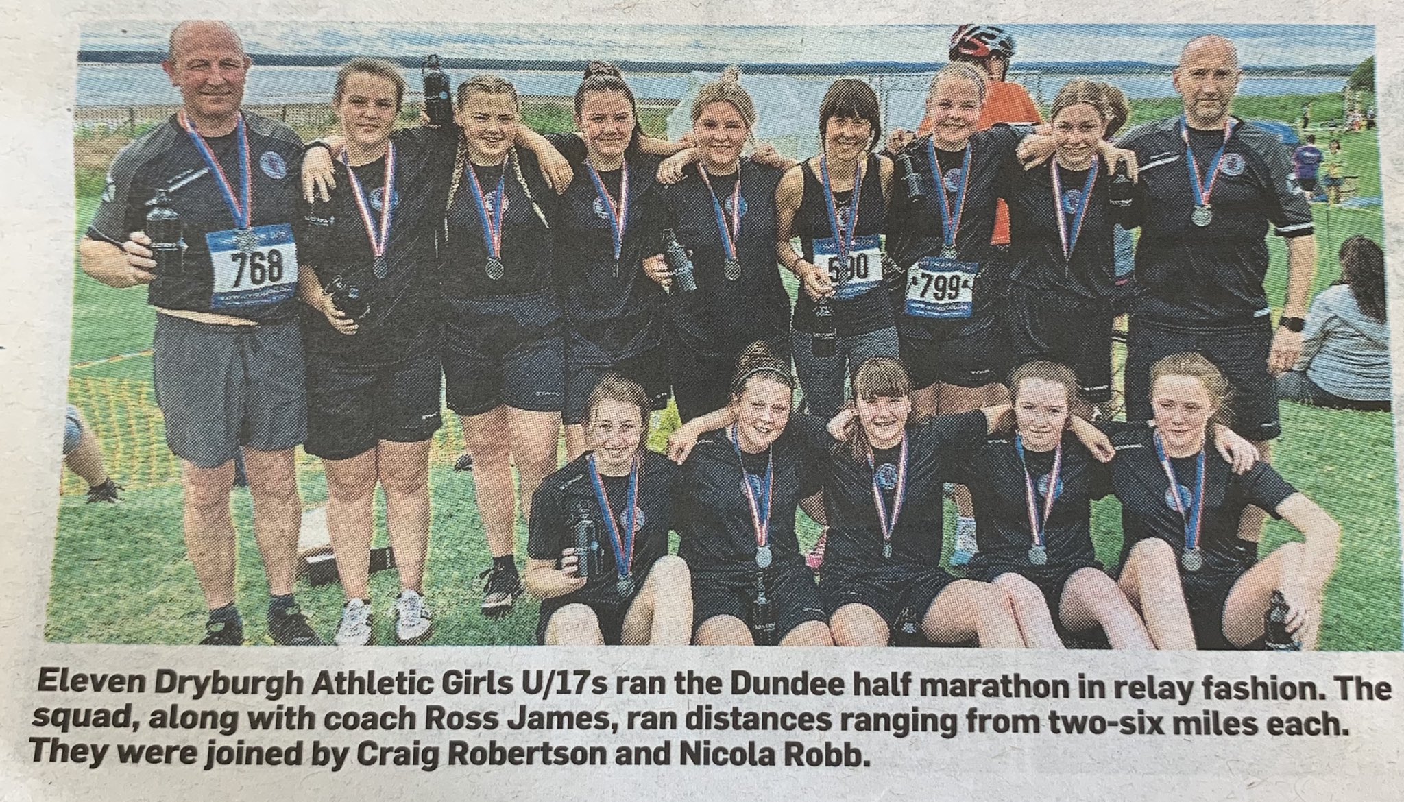 Dryburgh Athletic Girls & Women on Twitter: "Our #DundeeHalfDram runners in today’s @Evening ...