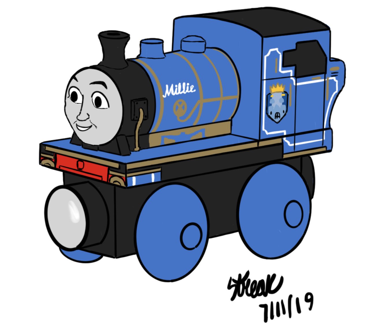 Thomas & Friends Wooden Railway Millie Engine for sale online Action ...