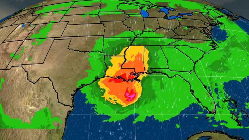 Impacts from Tropical Storm Barry (flooding rain, storm surge, winds ...
