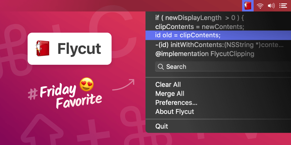 Prisma on Twitter: "😍 We're big fans of Flycut, created by @termit. A simple clipboard manager ...