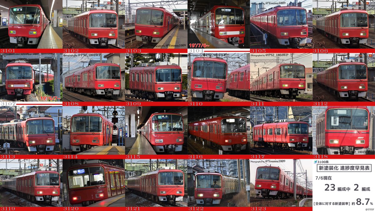 【鉄道】名鉄3104Fも特急仕様の新塗装へ（2本目） - Togetter [トゥギャッター]