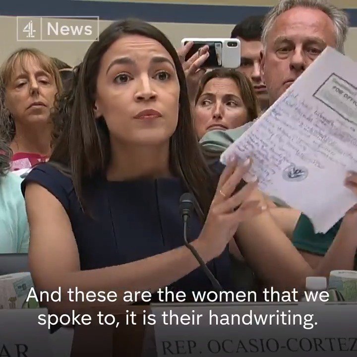“I believe these women.” Alexandria Ocasio-Cortez AOC says children are ...