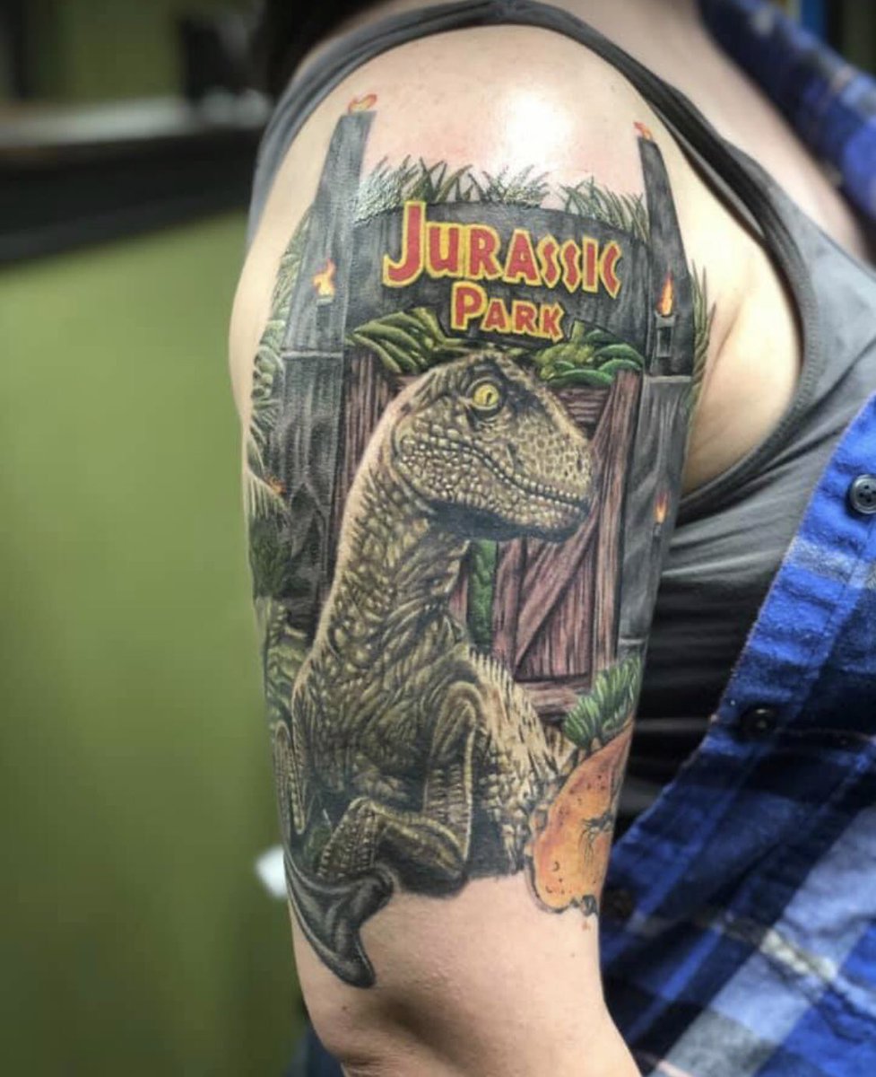 Jurassic Park Raptor Tattoo