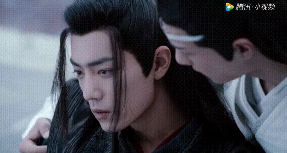 「reason to live: lan wangji holding wei w」|reiのイラスト