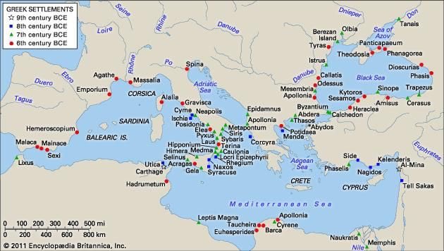 Greek City State Map