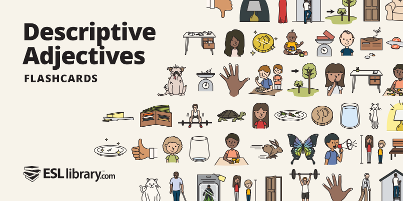 ESL Library on Twitter: "Flashcards: Descriptive Adjectives https://t ...