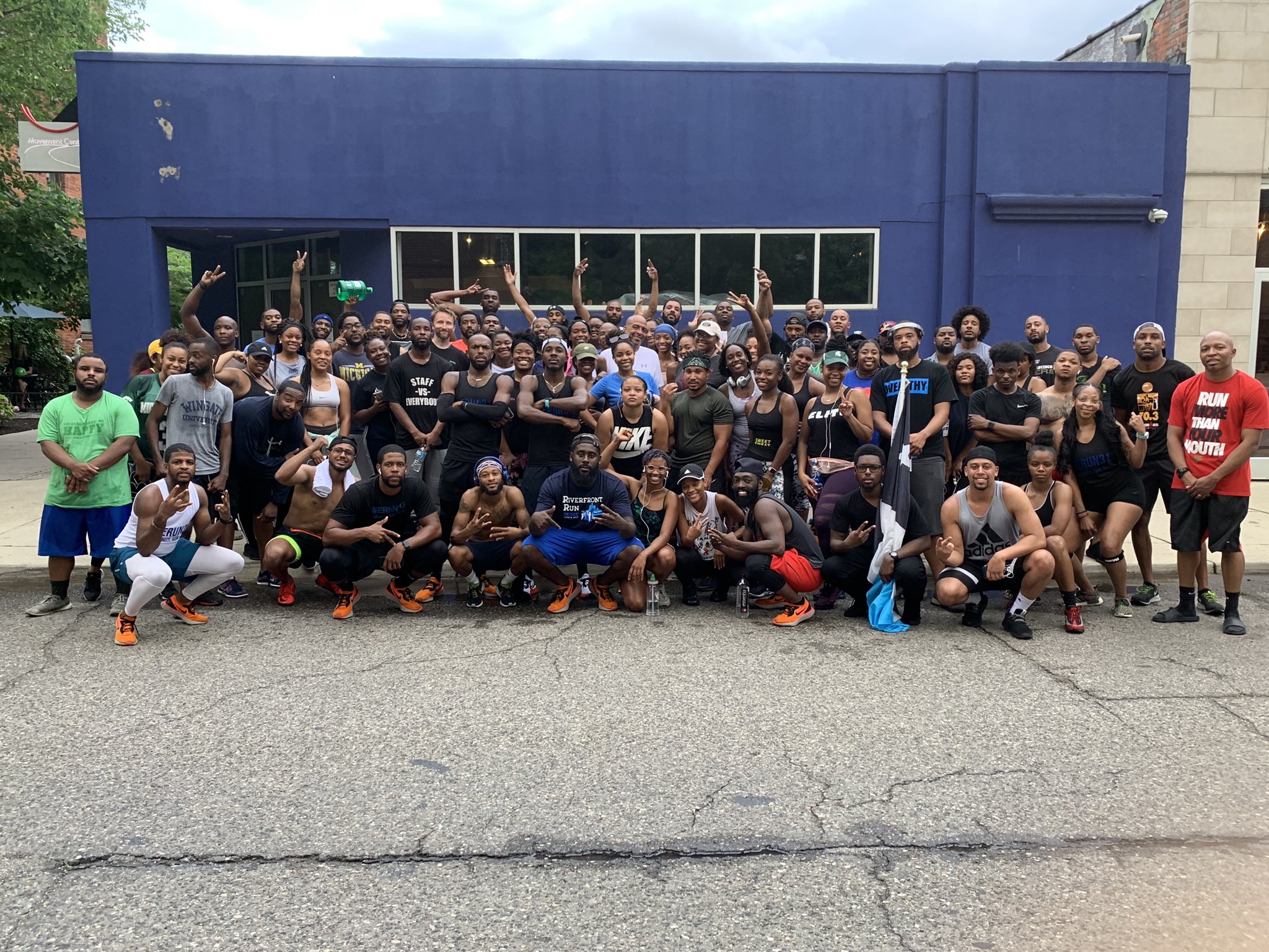 Group Of People Running Away Scared