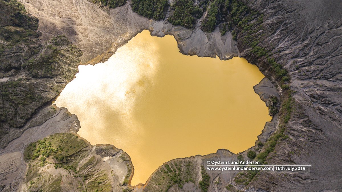 Kelud Volcano Crater Lake