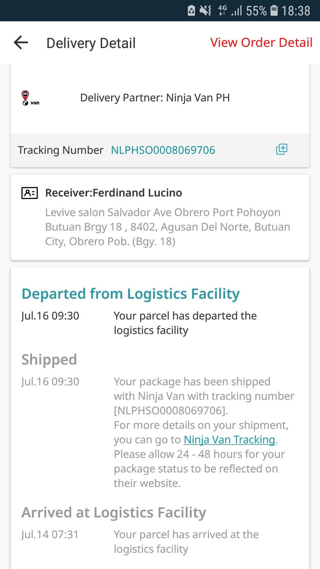 Track Your Parcel On Ninja Van Philippines Facebook, 54% OFF