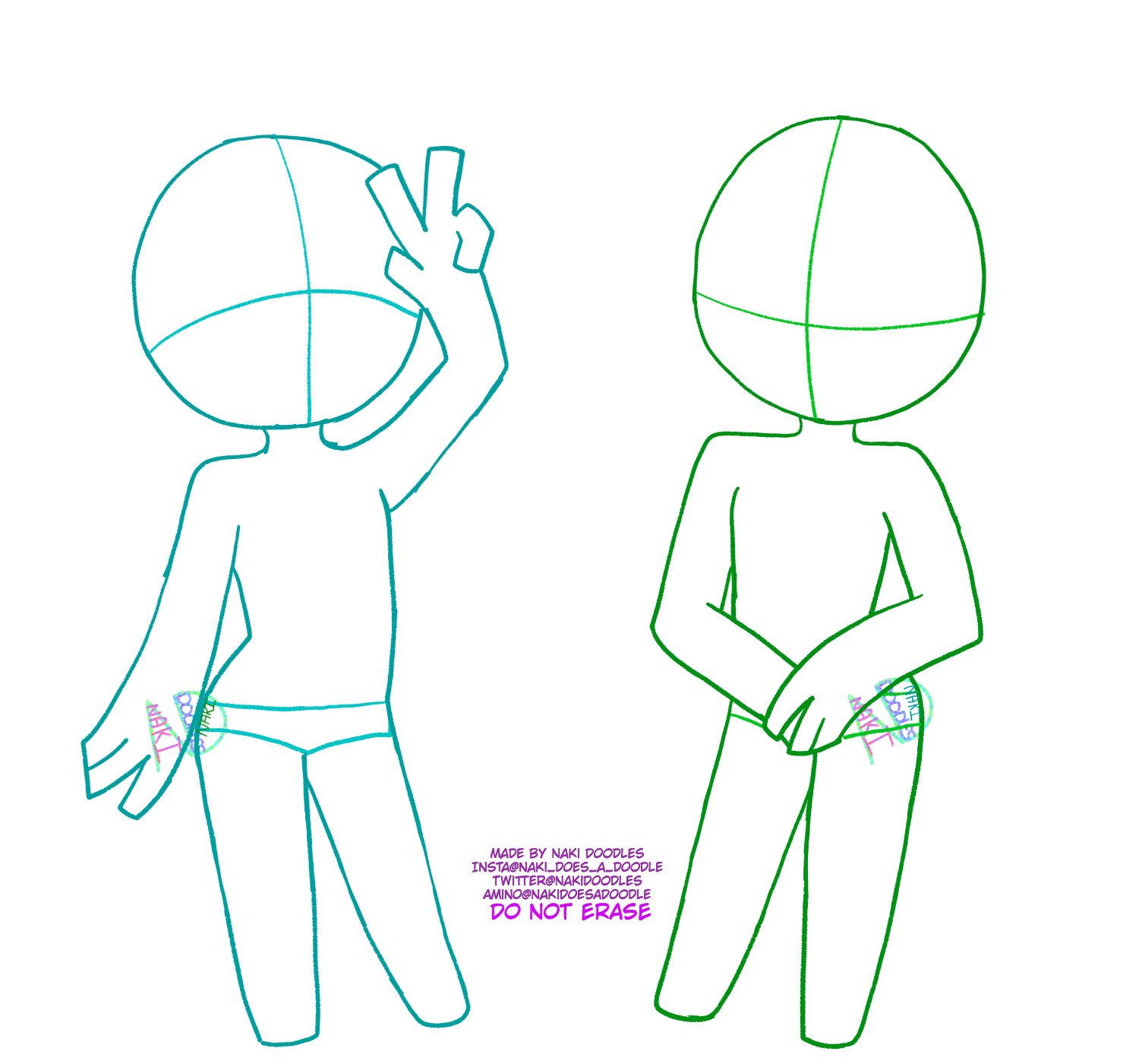 Full Body Boy Chibi Template