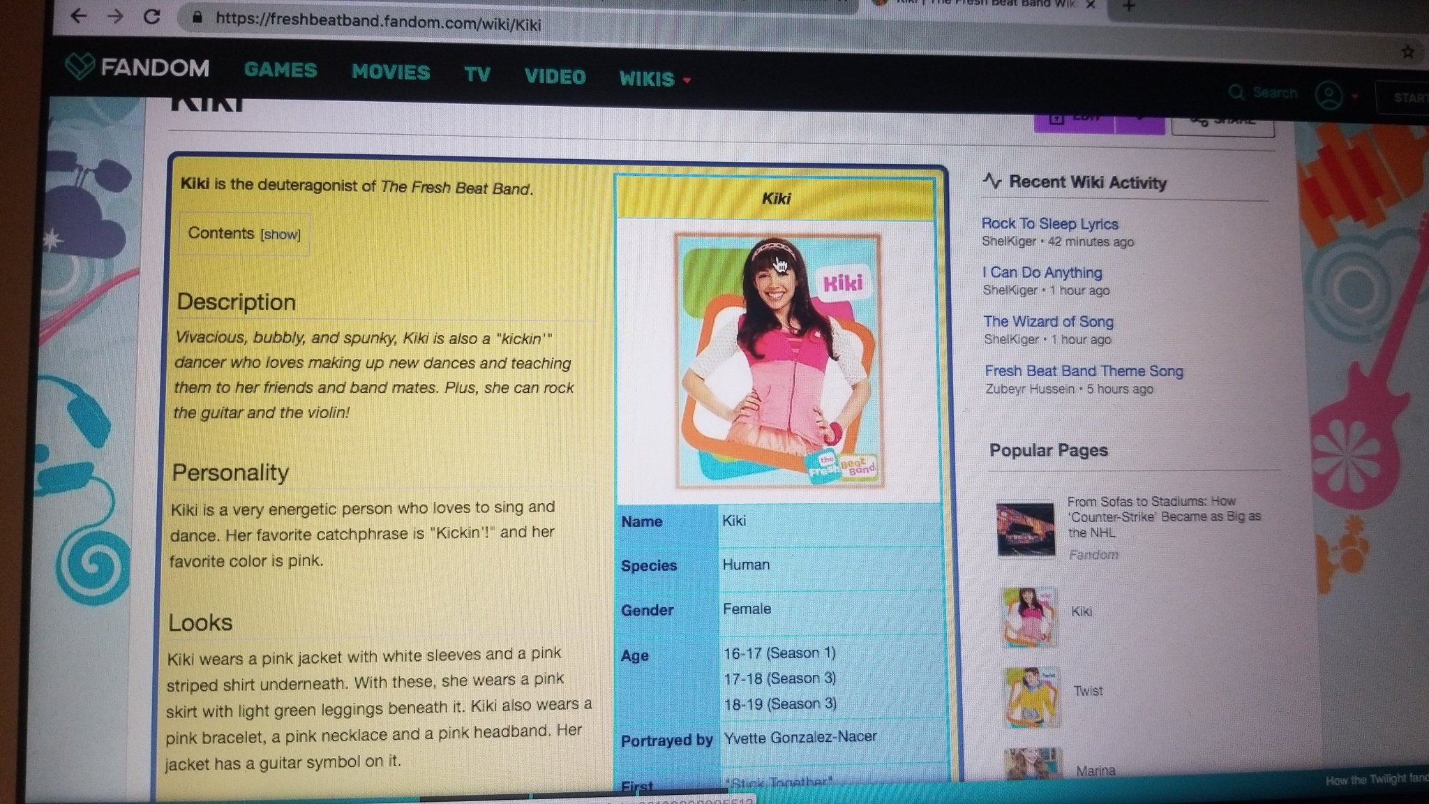 The Fresh Beat Band Yvette Gonzalez Nacer
