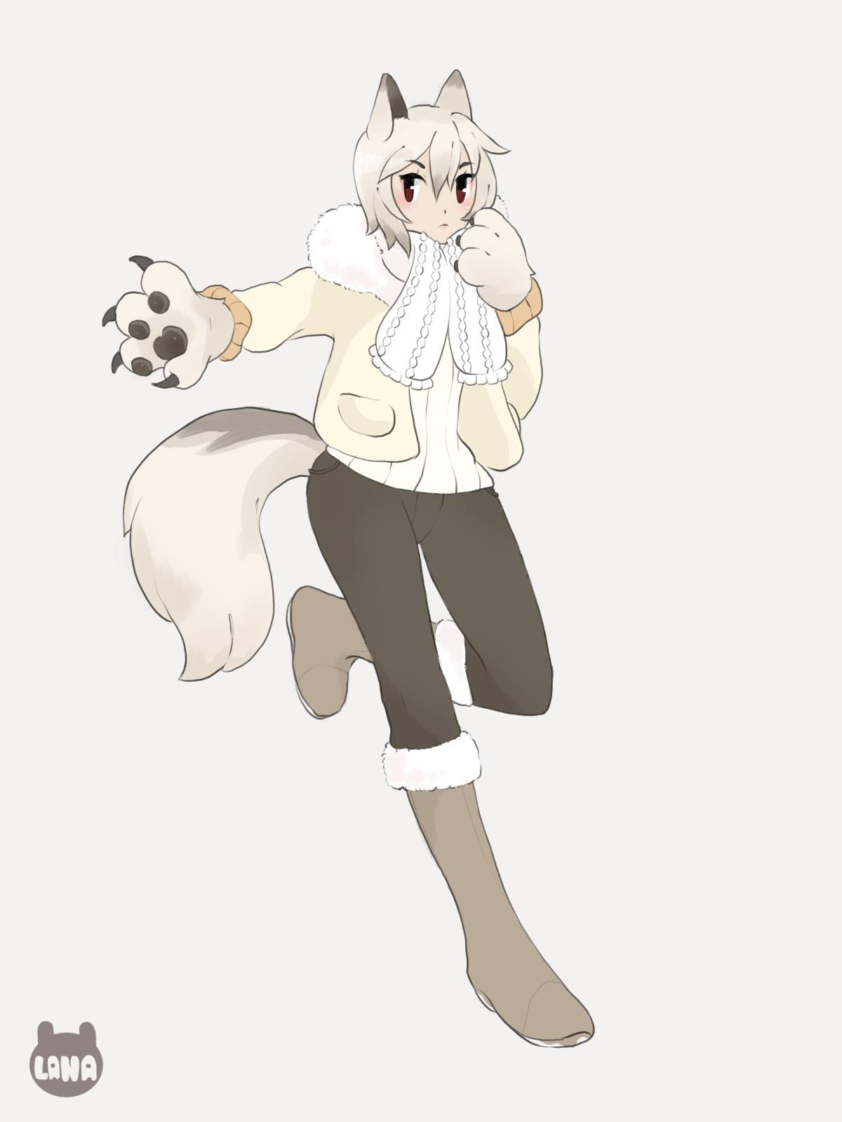 Arctic Wolf Human Form Anime