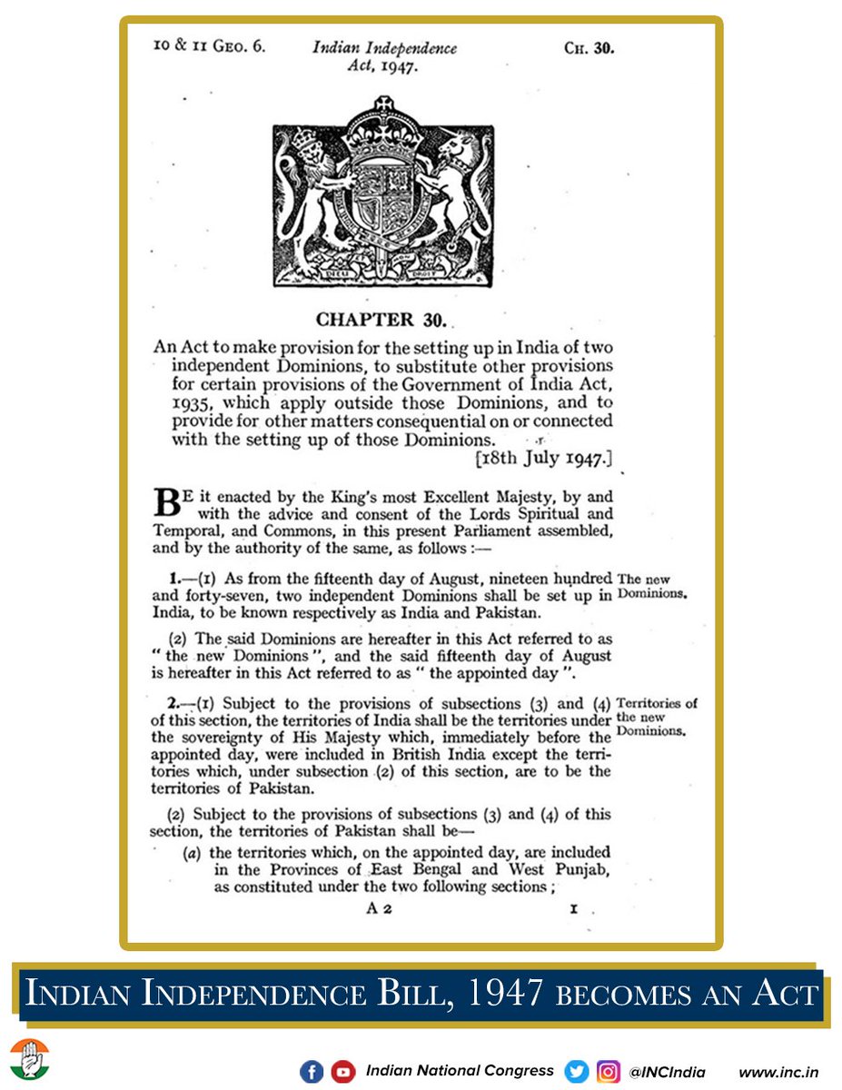 Indian Independence: After a long & arduous struggle, the Indian ...