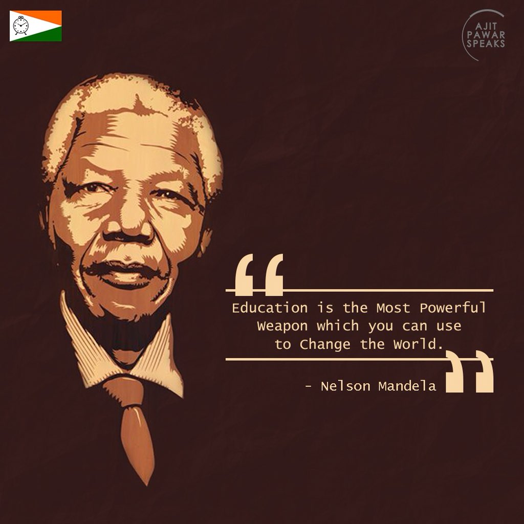 Home Decor Home & Living Nelson Mandela Education is the most powerful ...