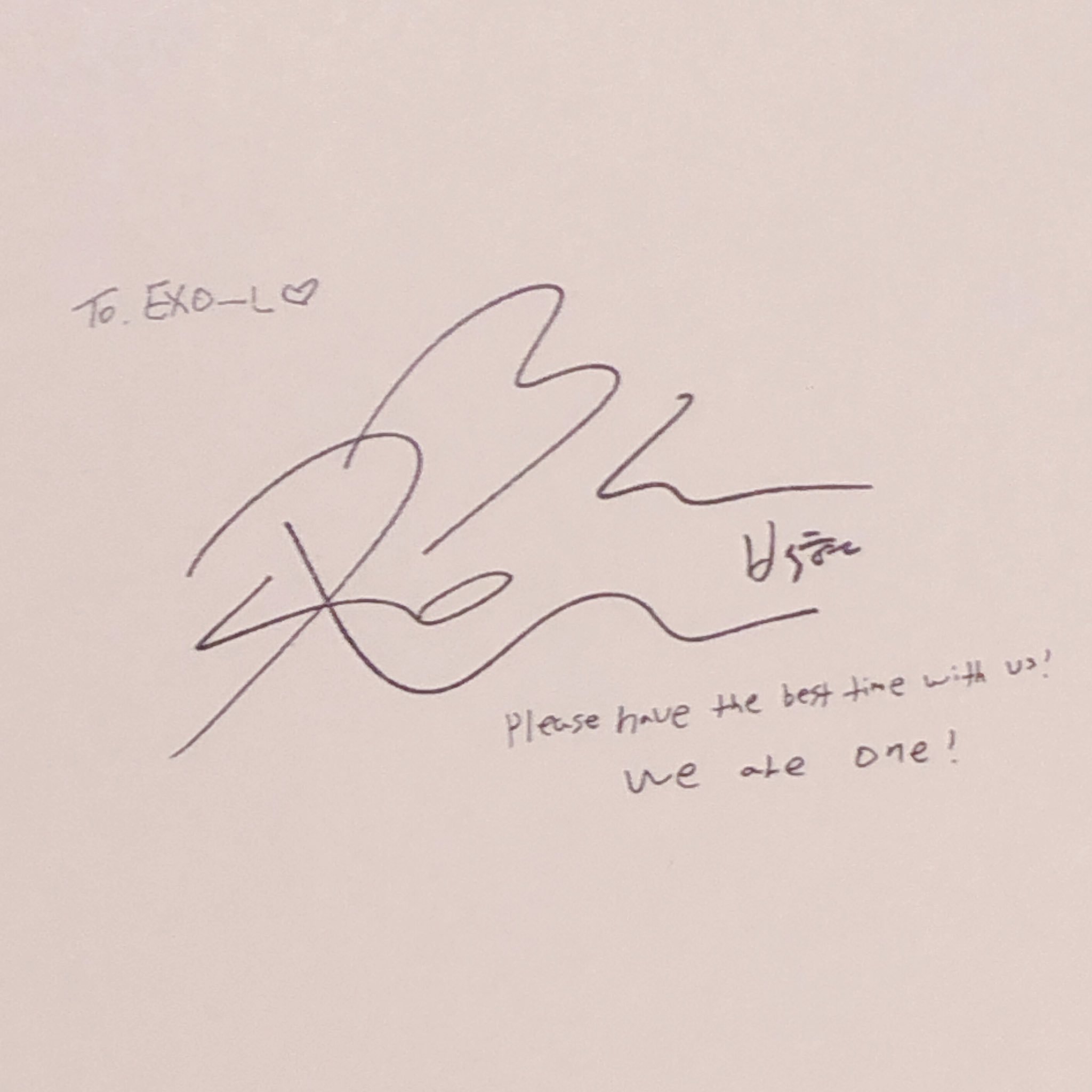 Exo Baekhyun Signature