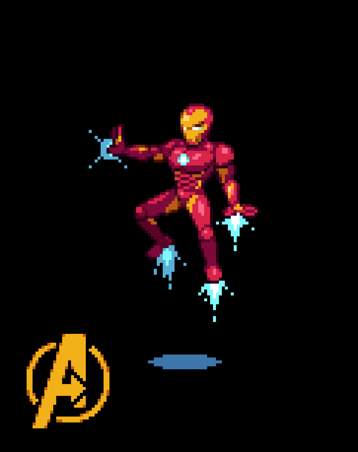 Mr. Pixelor on Twitter: "#pixel #pixelart RT @Rudyf93: #invincible Iron ...