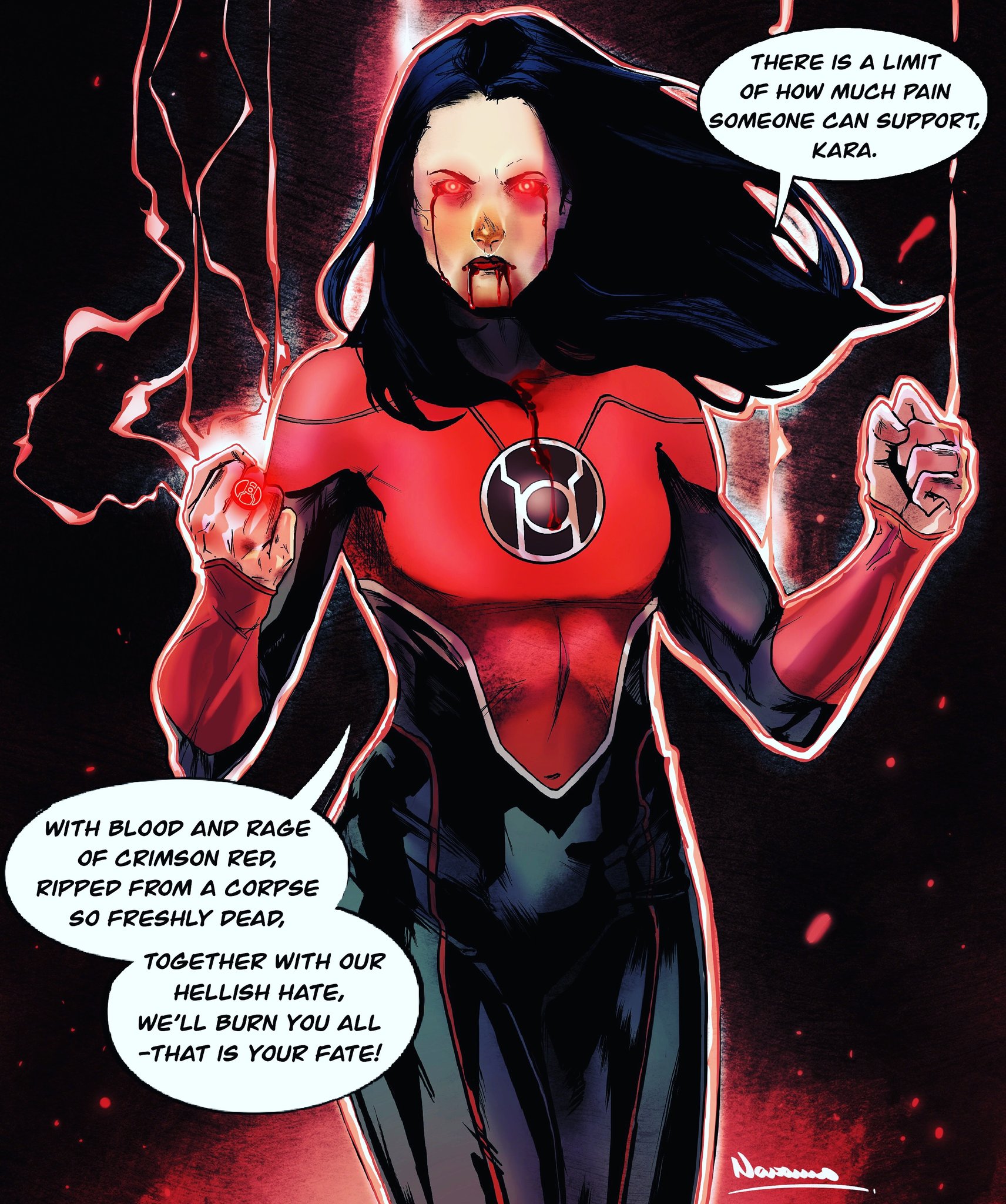 Supergirl Becomes Red Lantern