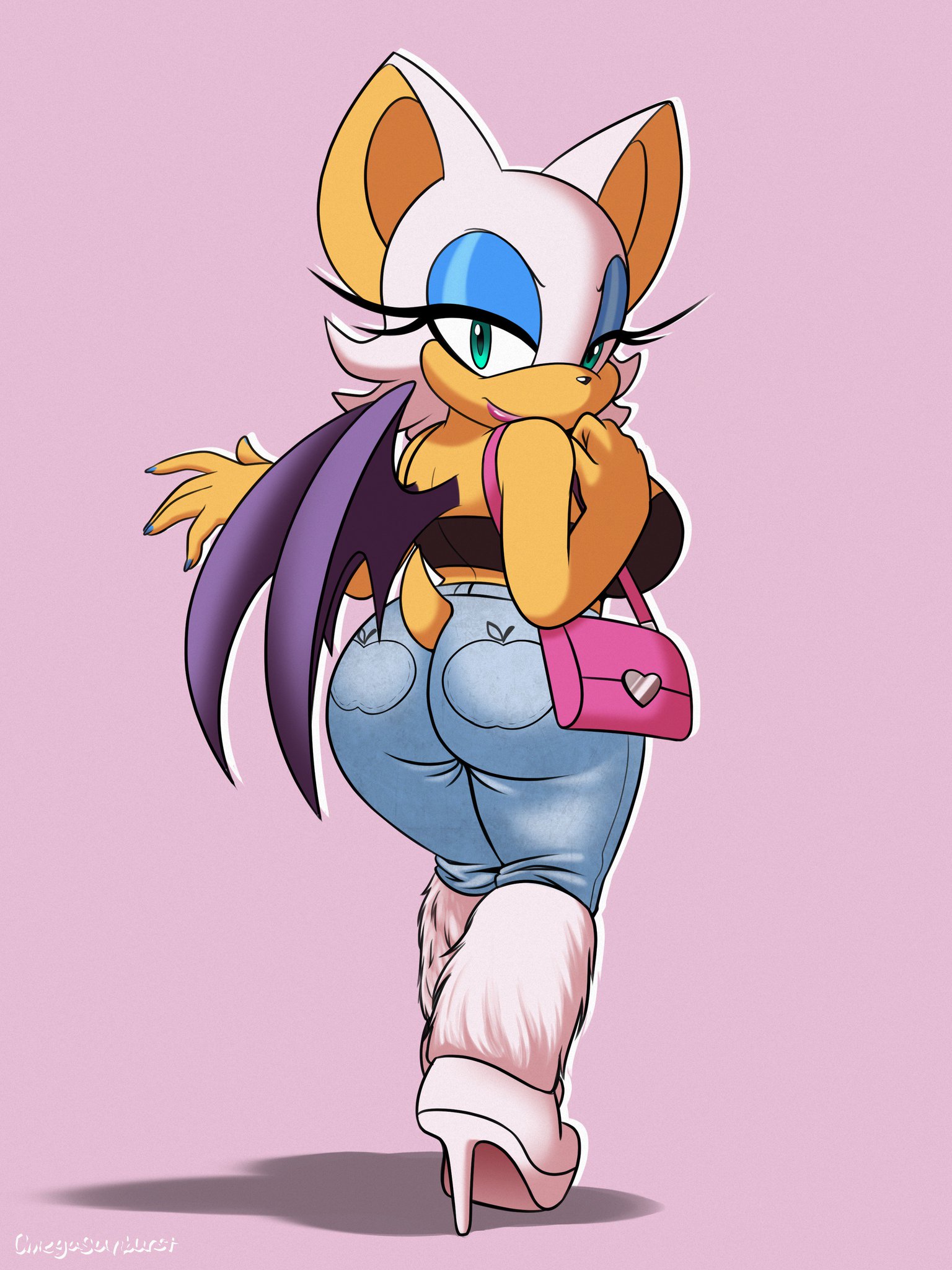 Omegasunburst (Comms are Closed) on Twitter: "#rougethebat #booty #applebottomjeans # ...