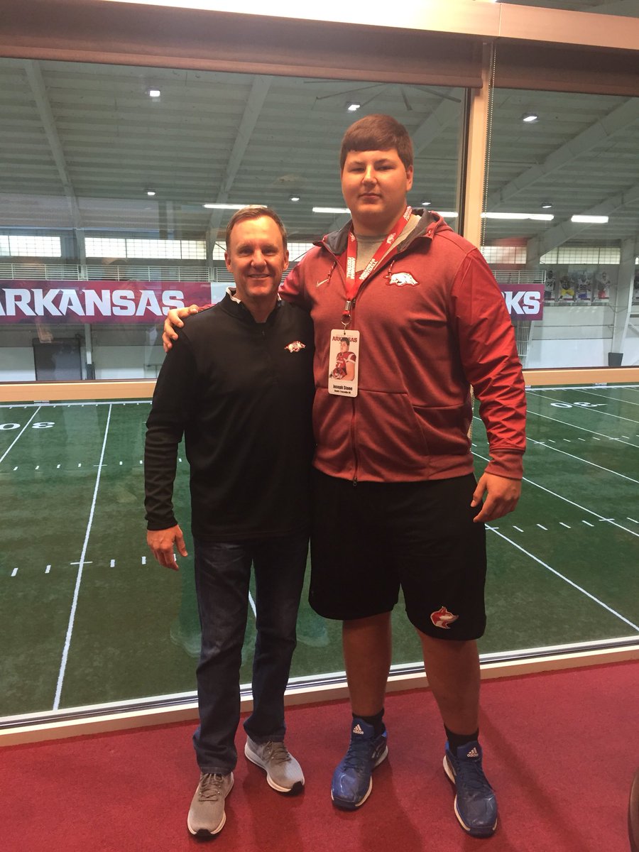 2019 3* OL Joseph Stone commits to Arkansas : r/CFB