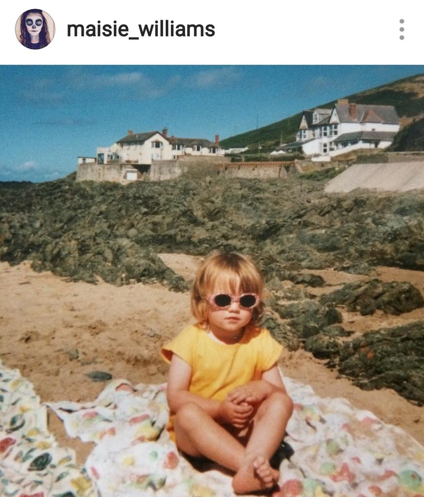 Maisie Williams Beach