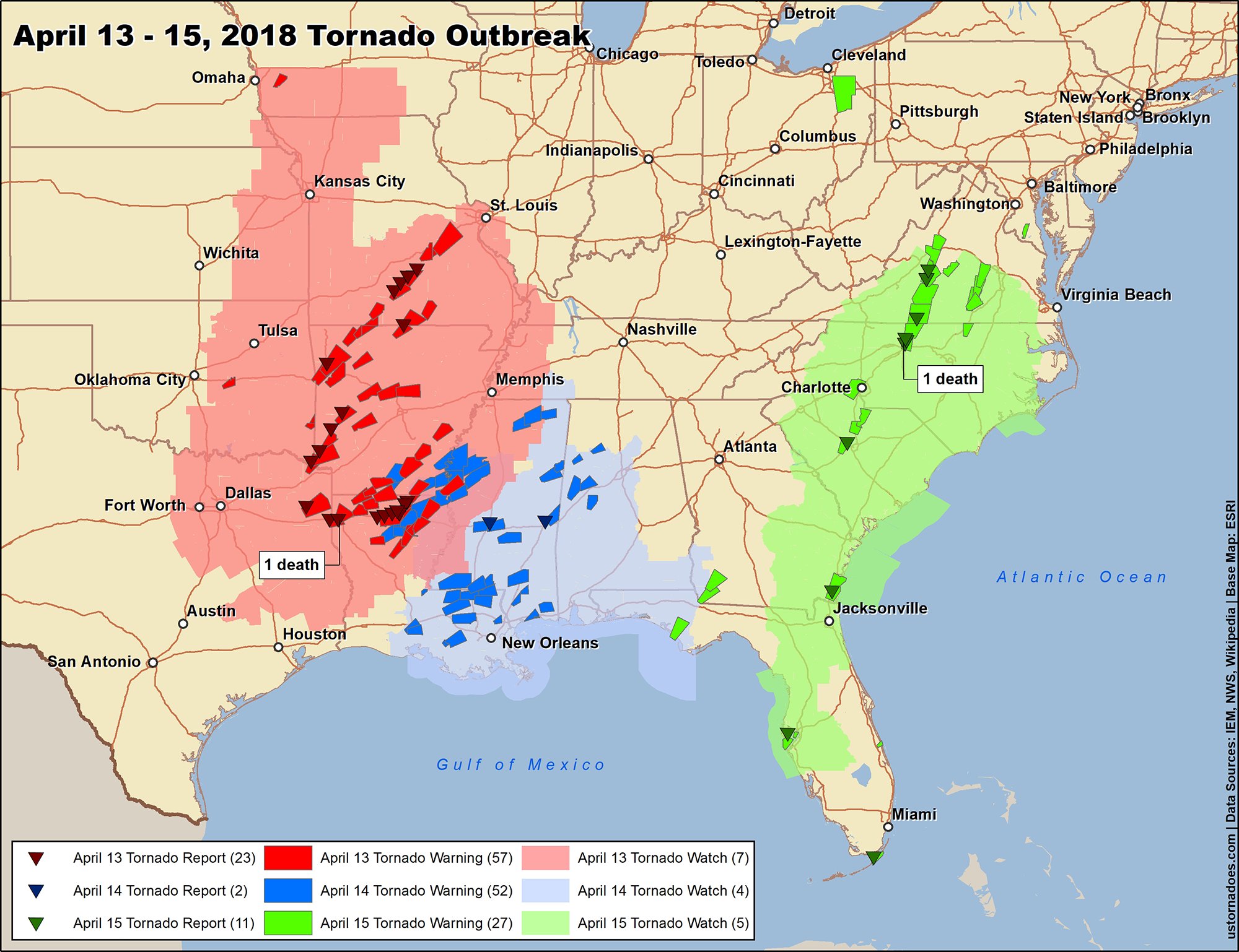U S Tornadoes On Twitter Preliminary Summary Of The Multi Day