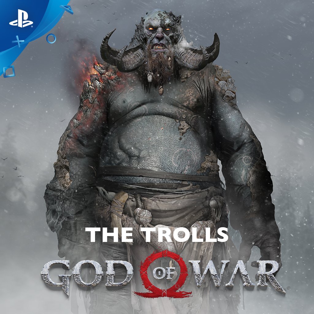 Every troll you fight is unique in God of War, out April 20 on PS4 ...